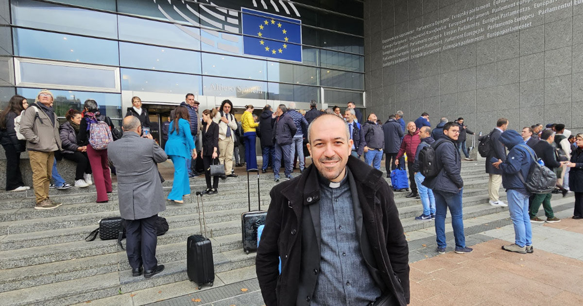 BRUXELLES. DON ARTURO GRASSO IN VISITA AL PARLAMENTO EUROPEO CON UNA ...