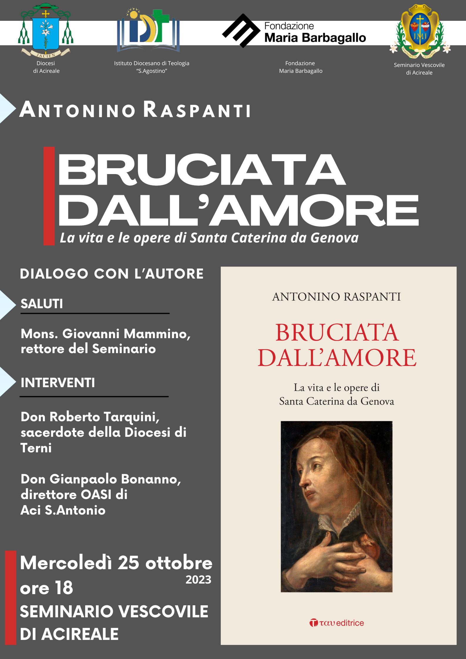 PRESENTAZIONE DEL TESTO DEL VESCOVO ANTONINO RASPANTI - Diocesi di Acireale